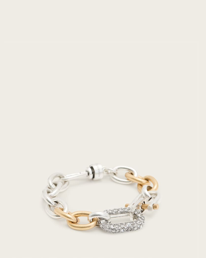 Cadence Two Tone Chain Bracelet WARM SILVER MIX | ALLSAINTS